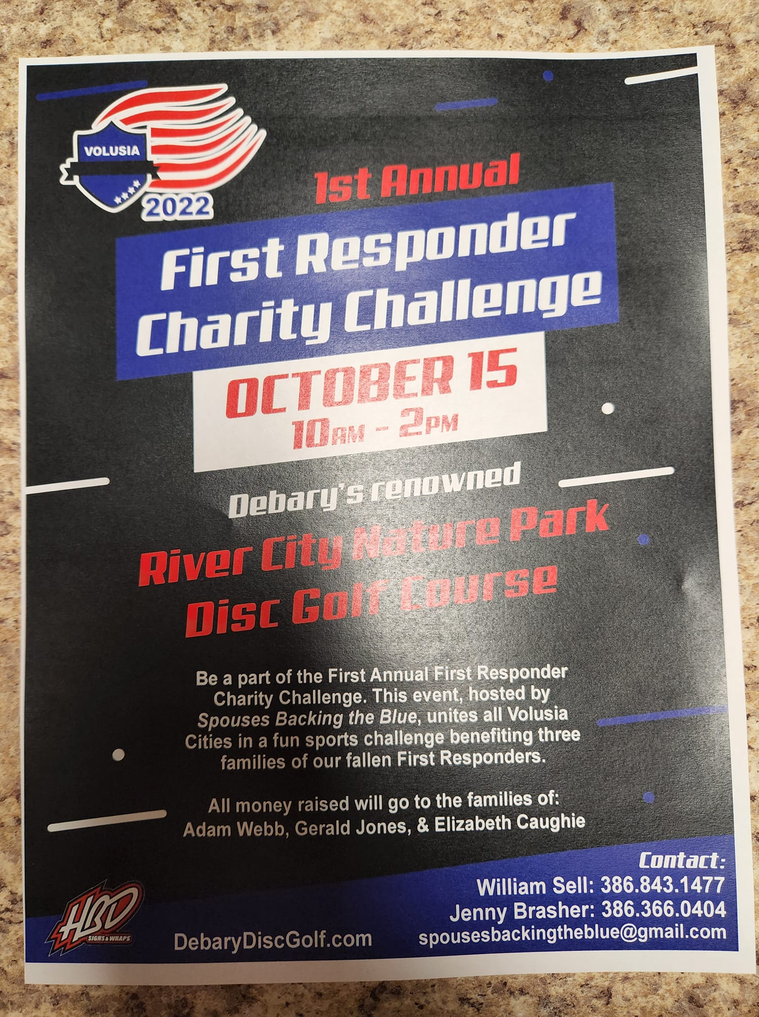 1st Annual First Responder Charity Challenge - Spouses Backing the Blue